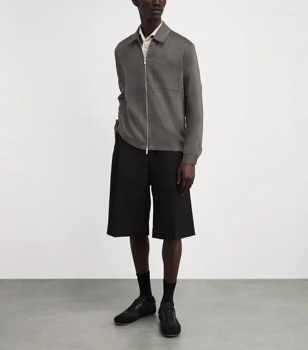 Marco Pescarolo Wool-linen Shirt Jacket