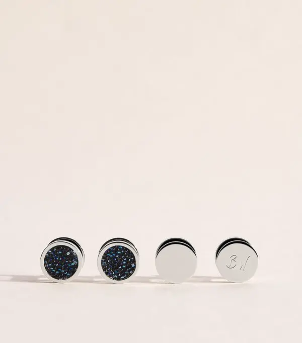 BABETTE WASSERMAN LONDON Crystal-embellished Moondust Cufflinks - Blue