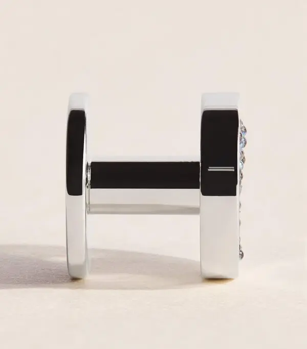 BABETTE WASSERMAN LONDON Crystal-embellished Moondust Cufflinks