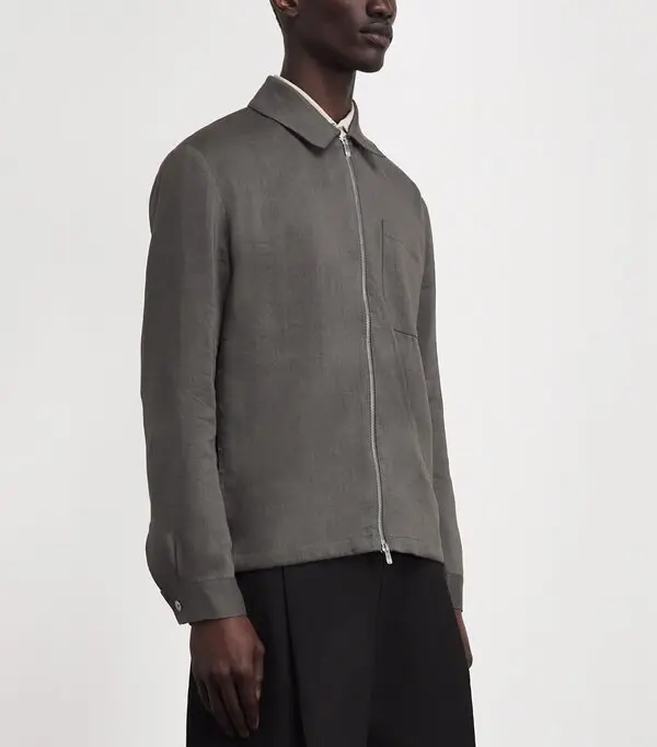 Marco Pescarolo Wool-linen Shirt Jacket