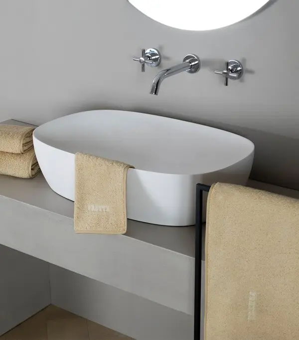 Frette Cotton Unito Wash Cloth - Beige