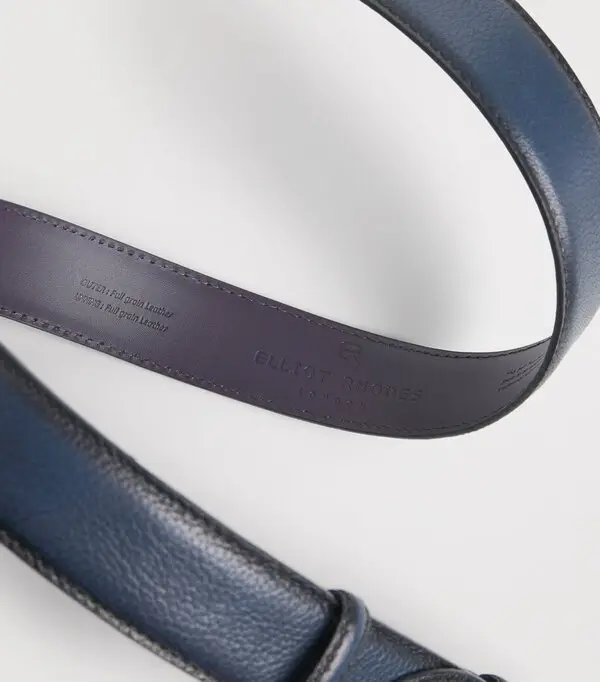 ELLIOT RHODES Grained Leather Belt