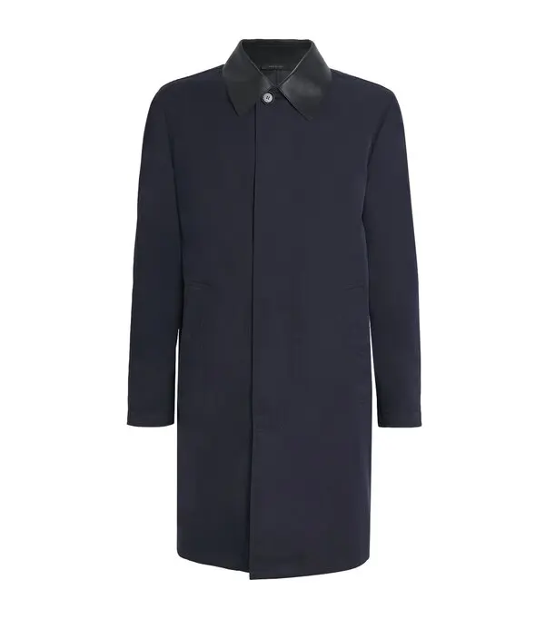 Brioni Leather-trim Reversible Jacket