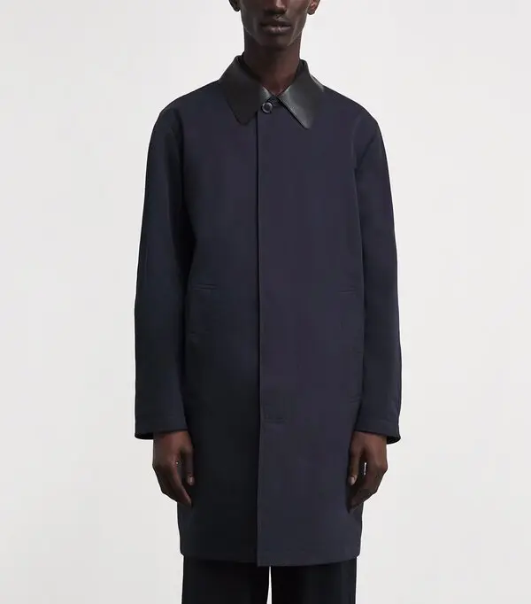 Brioni Leather-trim Reversible Jacket