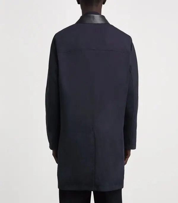 Brioni Leather-trim Reversible Jacket