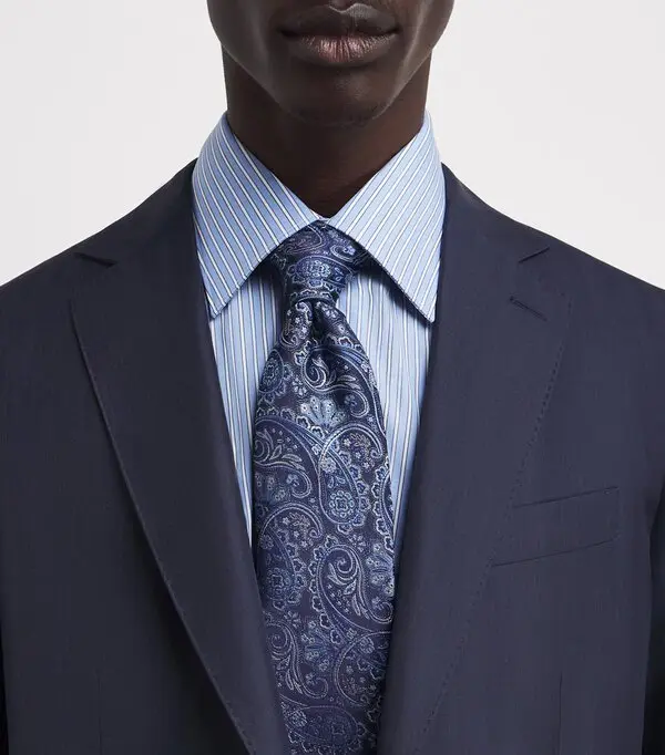 Brioni Sea Island Cotton Stripe Shirt
