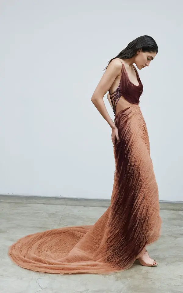 WEISE Huella Cutout Maxi Gown