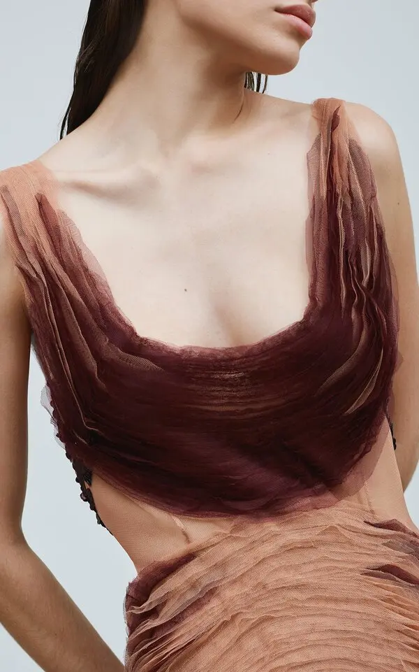 WEISE Huella Cutout Maxi Gown