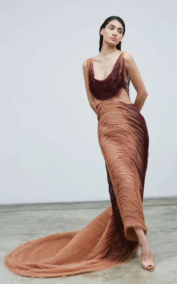 WEISE Huella Cutout Maxi Gown