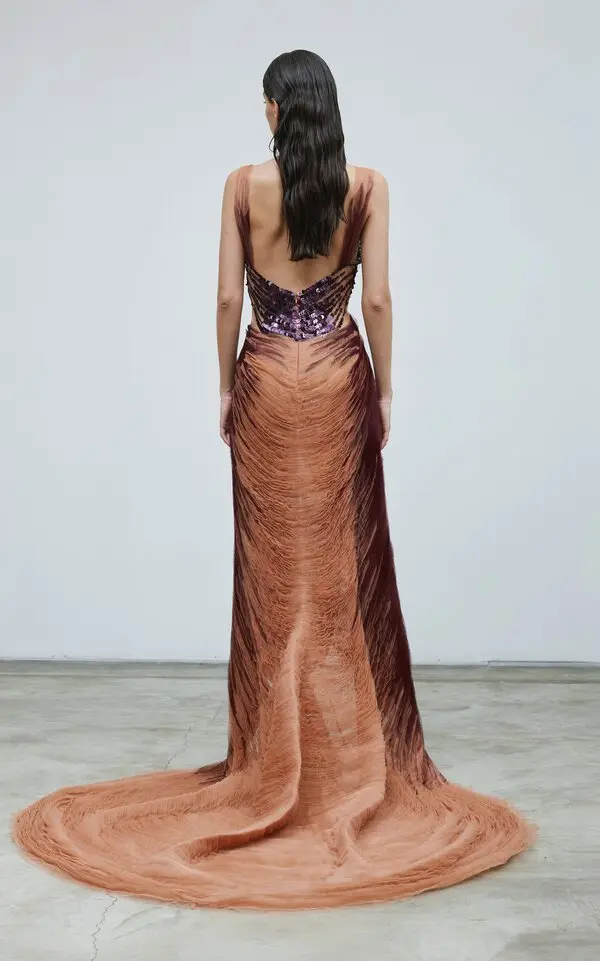 WEISE Huella Cutout Maxi Gown