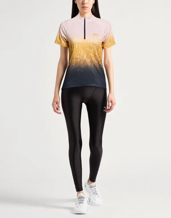 JACK WOLFSKIN Floral Print Short Sleeve Polyester Athletic T-shirt