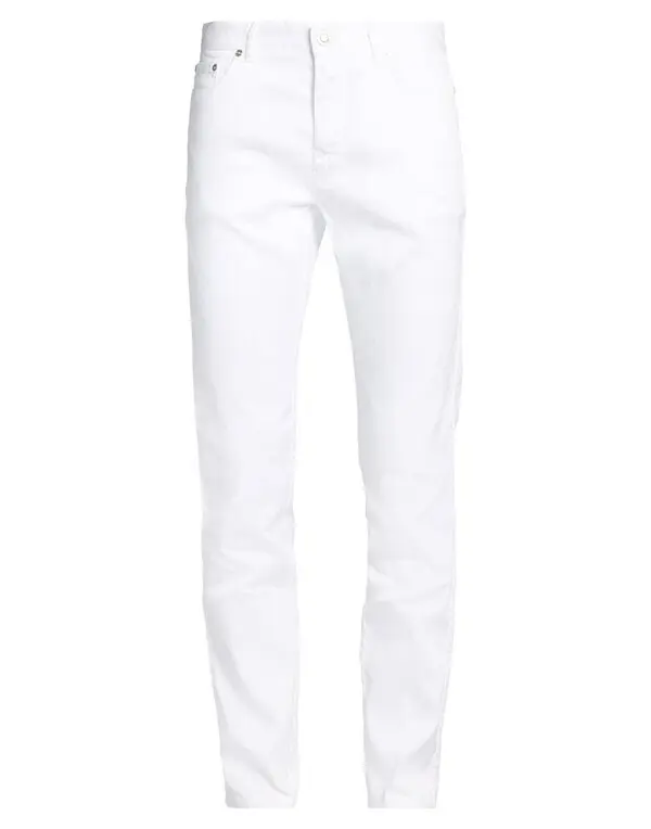 120% Lino Linen Tapered Leg Pants - White