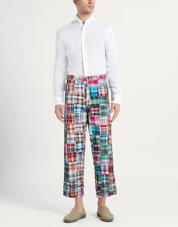 BARROW Tartan Patterned Cotton Pants