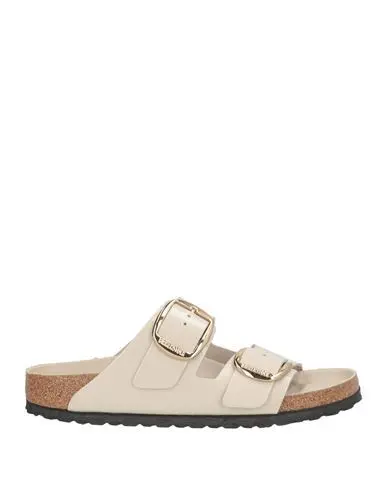 BIRKENSTOCK Glossed-leather Sandals - Off White