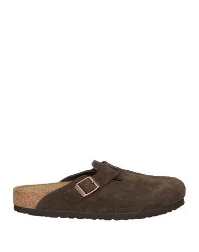BIRKENSTOCK Dark Leather Mules & Clogs - Brown
