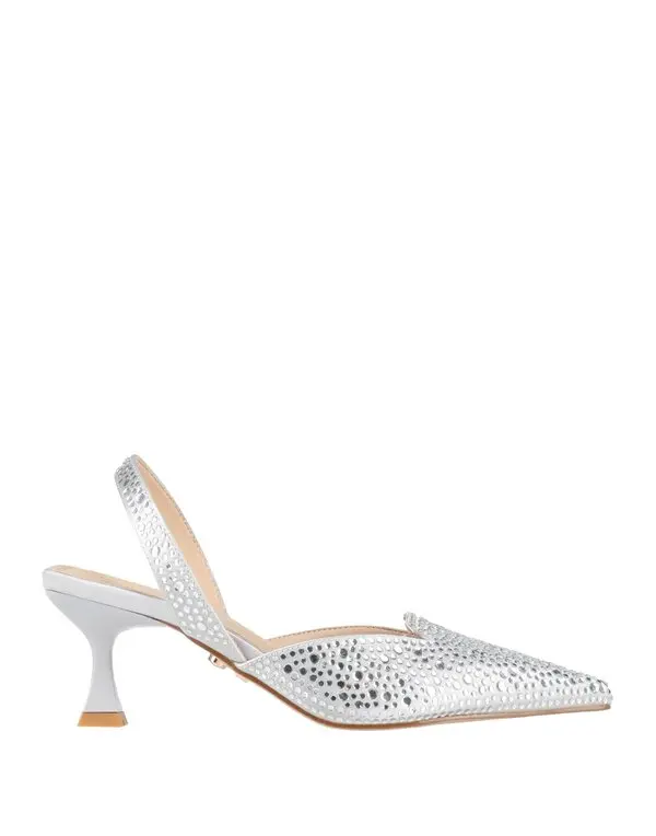 TWENTY FOUR HAITCH Satin Slingback Pumps