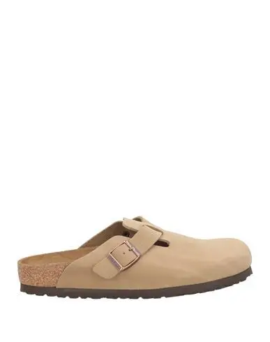 BIRKENSTOCK Boston Leather Clogs - Beige