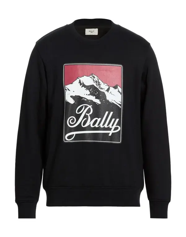 Bally Cotton And Nylon Sweatshirt With Graphic Print - Black