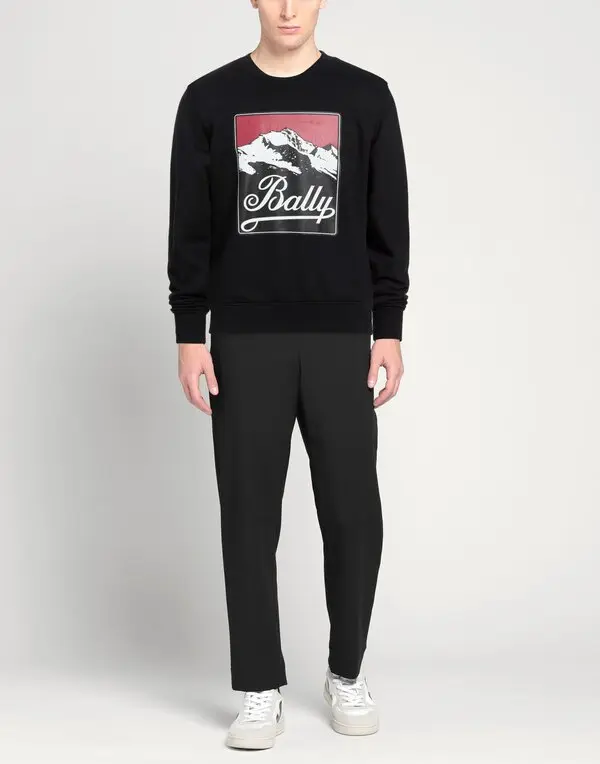 Bally Cotton And Nylon Sweatshirt With Graphic Print - Black