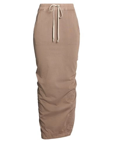 Rick Owens Maxi Cotton Skirt - Beige