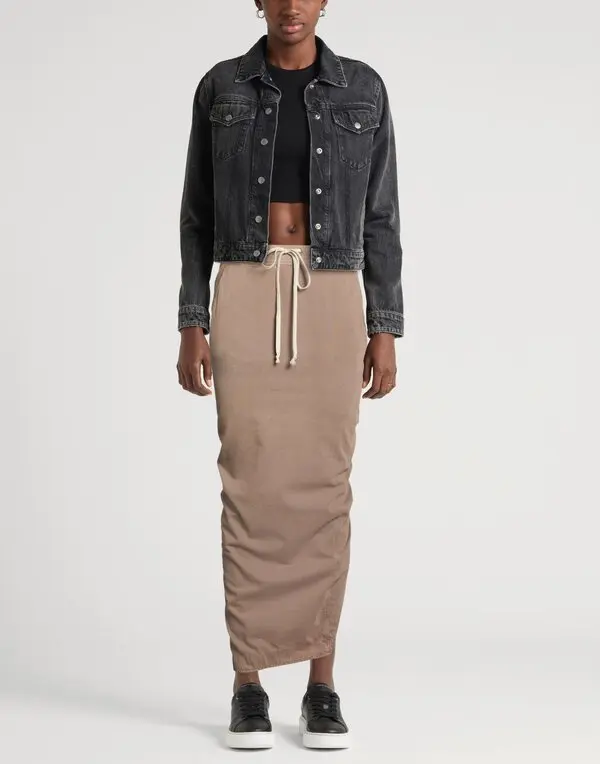 Rick Owens Maxi Cotton Skirt