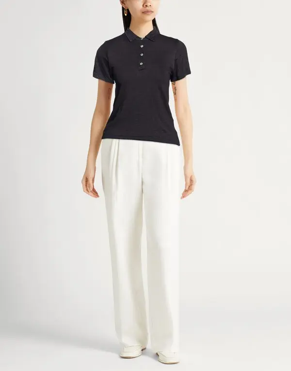 Crossley Polo Shirt In Linen And Elastane