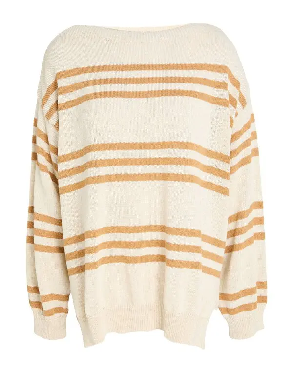 KAOS Striped Knit Sweater - Sand