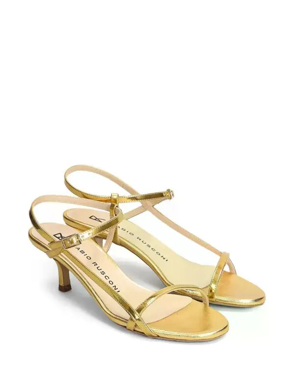 FABIO RUSCONI Metallic Strappy Sandals - Gold