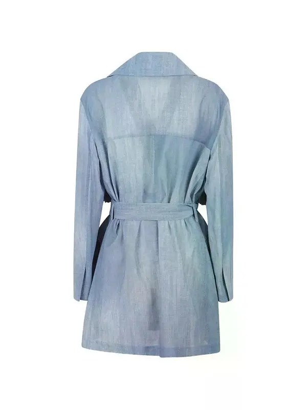 Ermanno Scervino Belted Blazer With Fringe Detail