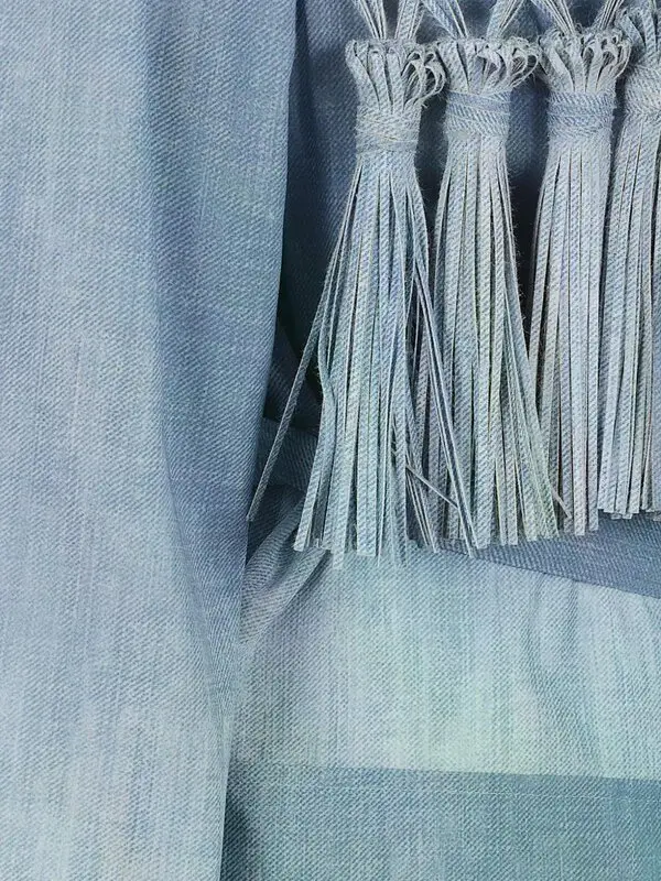 Ermanno Scervino Belted Blazer With Fringe Detail