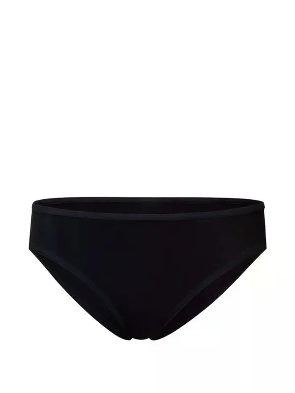 Loulou De Saison Olga Mid-rise Bikini Bottom - Black