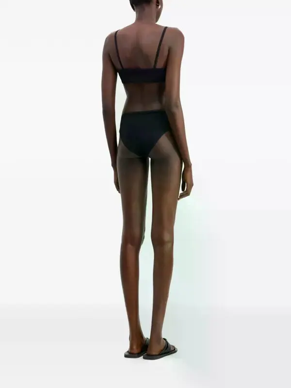 Loulou De Saison Olga Mid-rise Bikini Bottom - Black