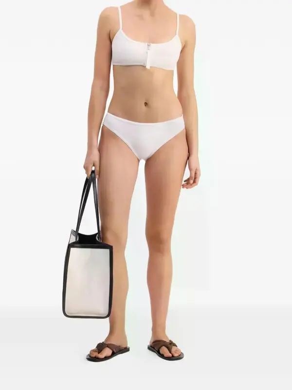 Loulou De Saison Olga Smooth Bikini Bottom - White