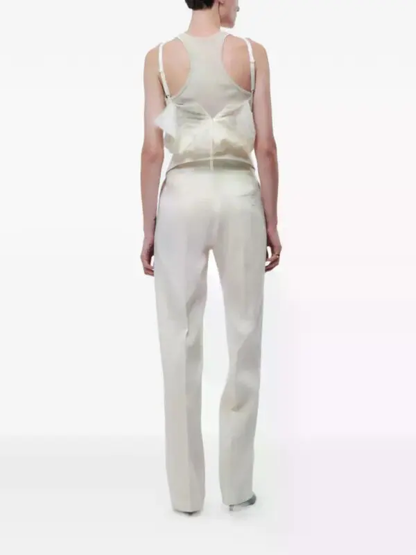 Carven Lace-trimmed Silk Top