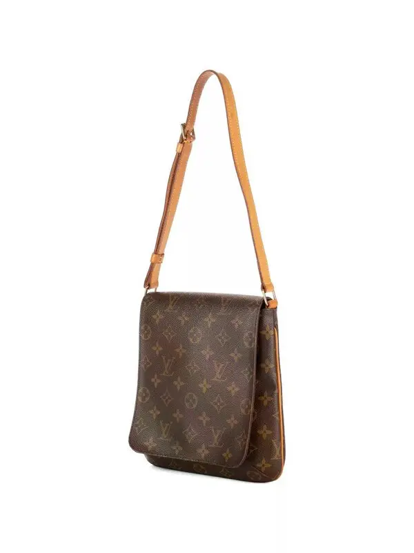 LOUIS VUITTON Monogram Musette Tango Shoulder Bag - Brown