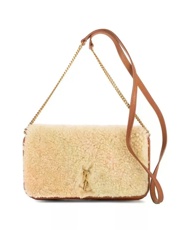 Saint Laurent Kate Shearling Crossbody Bag