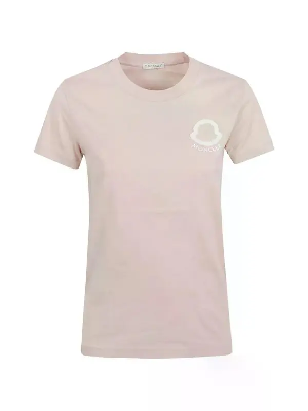 Moncler Logo-patch T-shirt - Pink