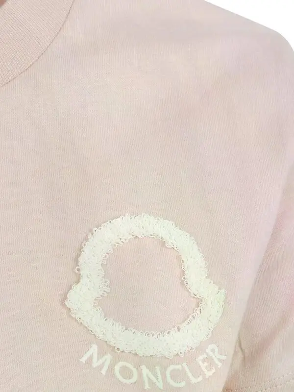 Moncler Logo-patch T-shirt - Pink