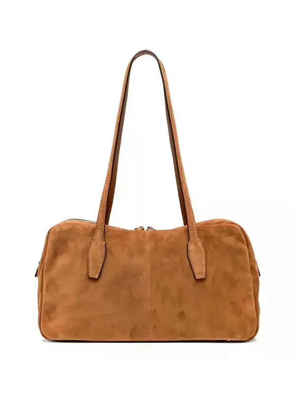 GIANNI CHIARINI Aryna Suede Shoulder Bag - Neutrals