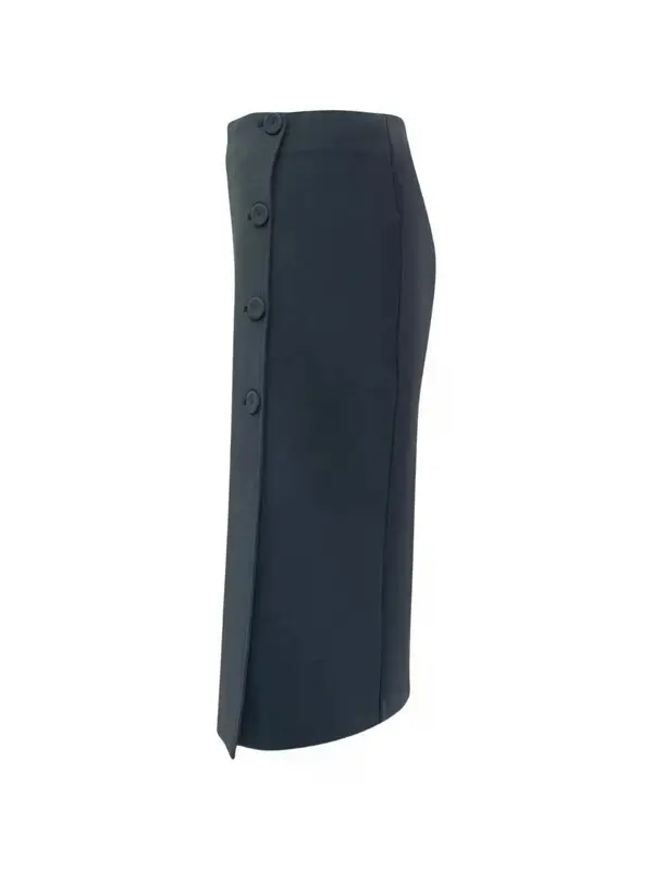 Pinko Button-detail Midi Skirt