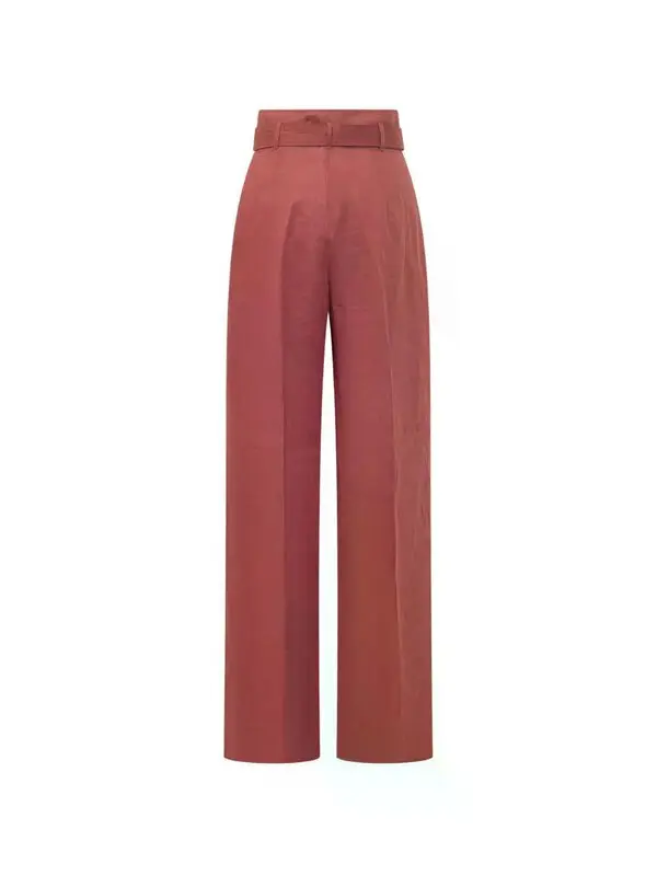 Max Mara Belted Pleated Trousers