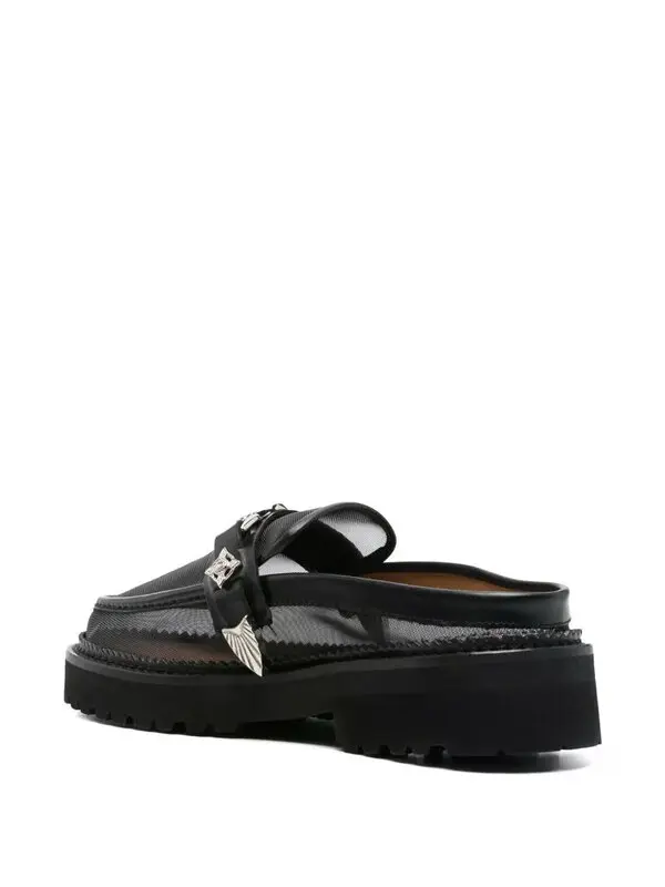 Toga Mesh Western-embellished Mules