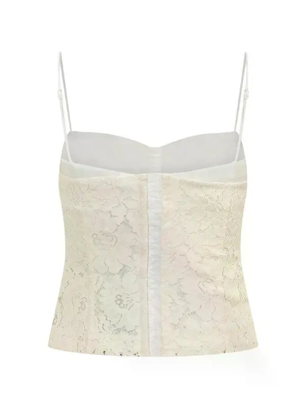 Pinko Lace Overlay Corset Top