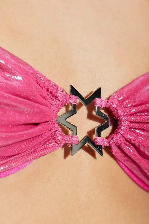 MISBHV Bikini Top With Metal Clasp - Pink