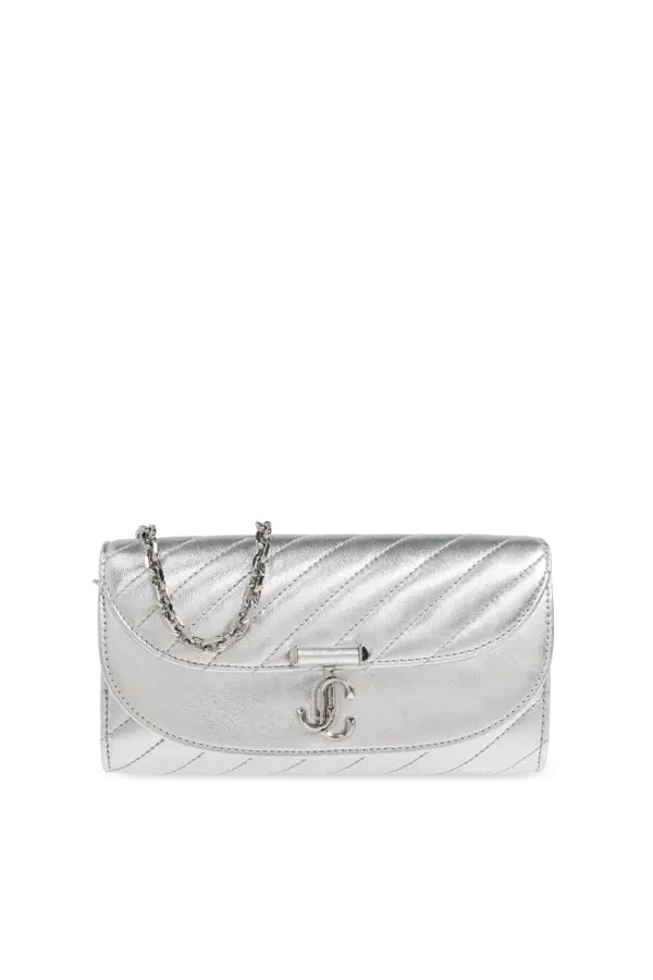 JIMMY CHOO Wallet On A Chain - Silver