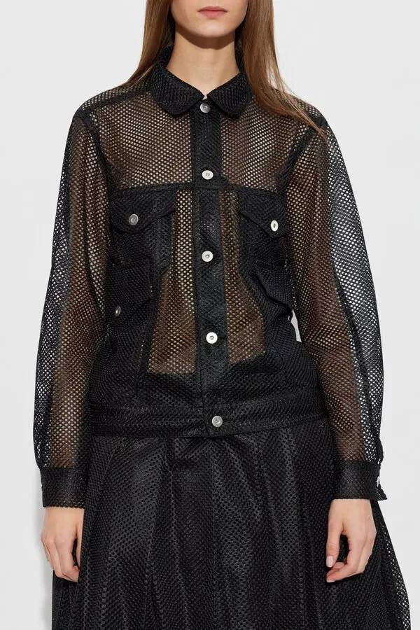 Comme Des Garçons Transparent Shirt With Pockets