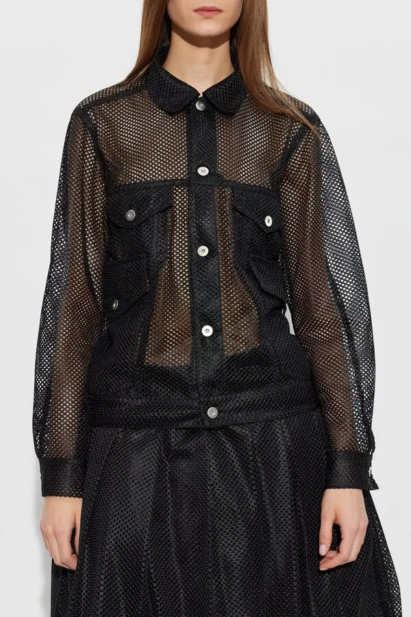 Comme Des Garçons Transparent Shirt With Pockets