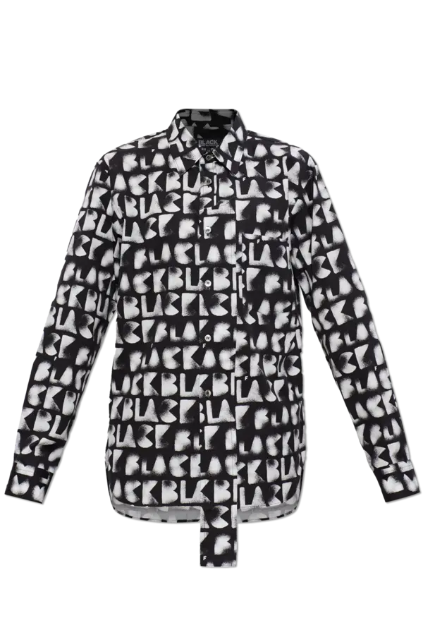 Comme Des Garçons Monogram Shirt - Black