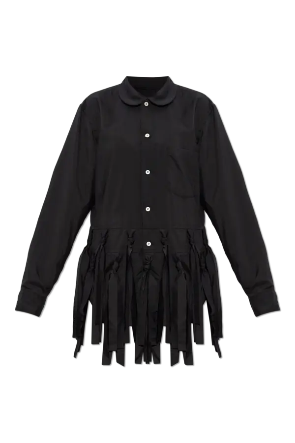 Comme Des Garçons Fringed Shirt - Black