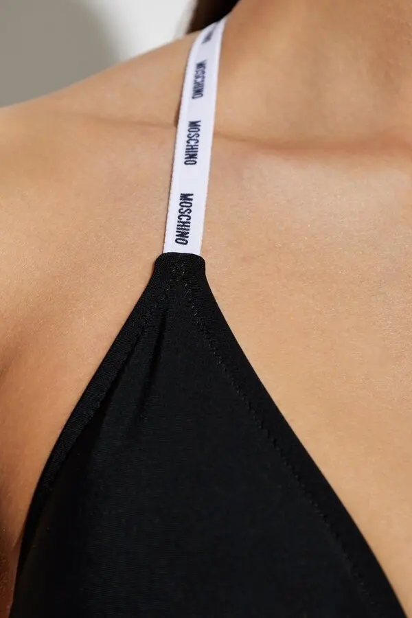 Moschino Bikini Top - Black